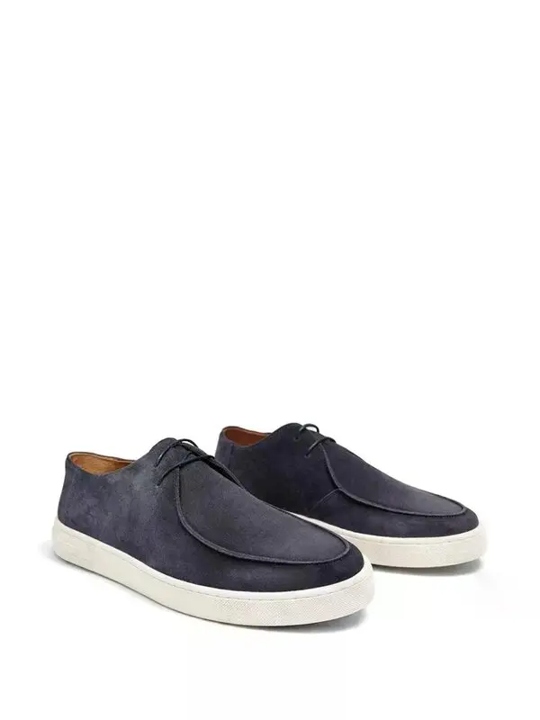 POCHE PARIS Suede Derby Shoes - Blue