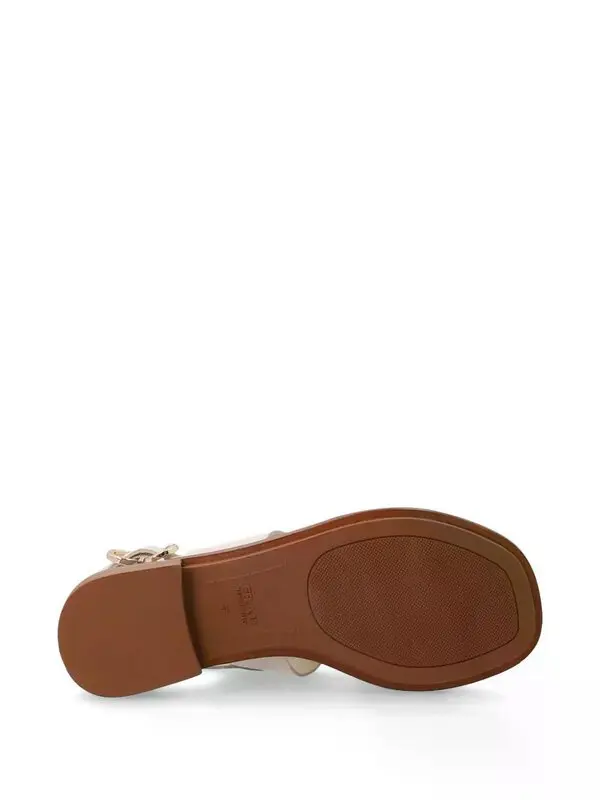 FRAU Embellished Suede Flat Sandals