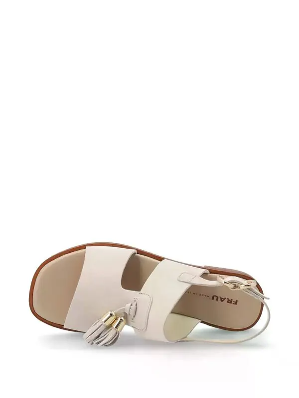 FRAU Embellished Suede Flat Sandals
