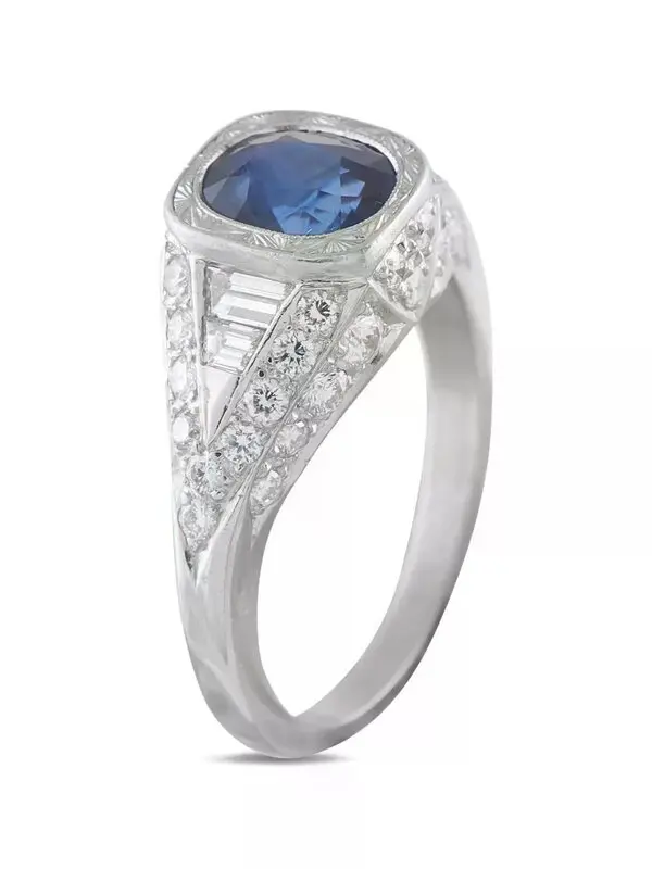 LB EXCLUSIVE Sapphire And Diamond Ring - Silver
