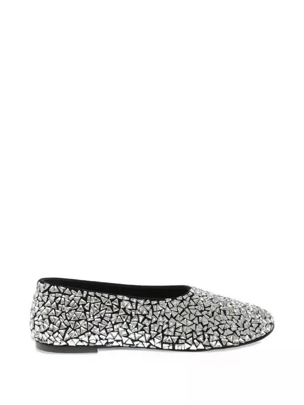 Proenza Schouler Embellished Ballet Flats - Silver