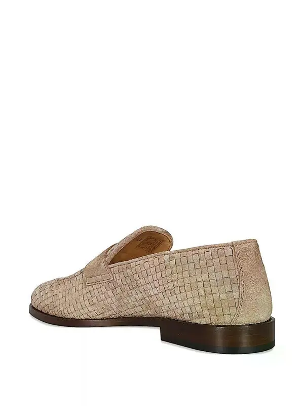 Brunello Cucinelli Woven Design Loafers - Neutrals