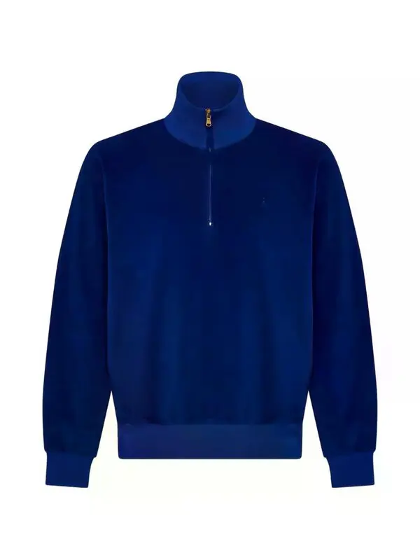 AMAN Half-zip Sweater - Blue