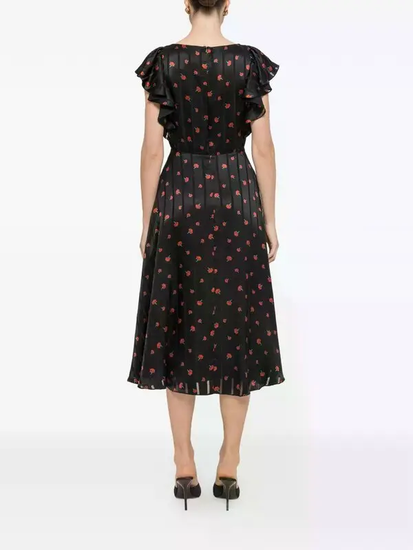 NISSA Floral Print Midi Dress