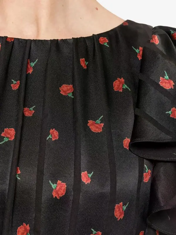 NISSA Floral Print Midi Dress