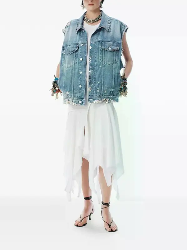Alexander Wang Distressed Oversized Vest