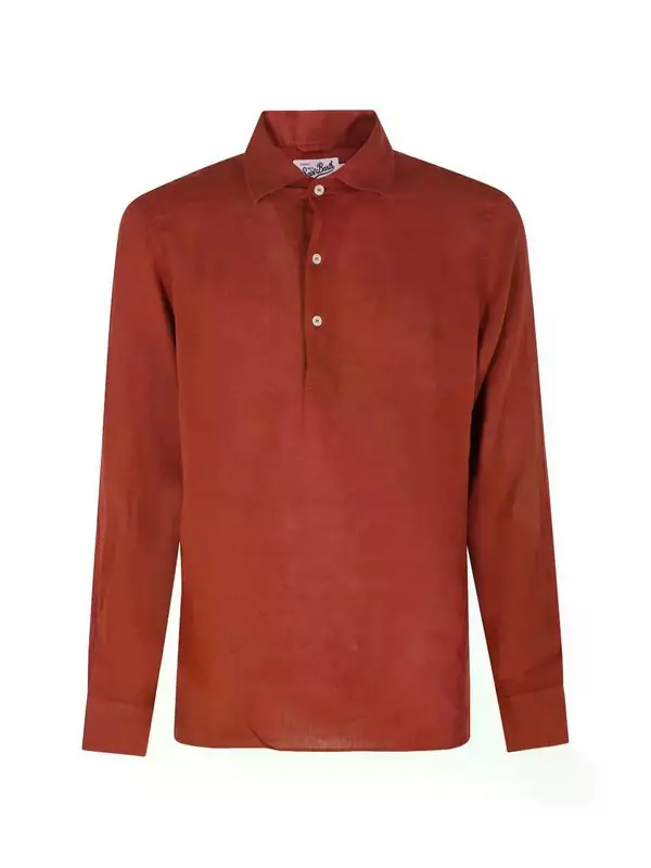 MC2 SAINT BARTH Raphael Long-sleeve Polo Shirt - Red