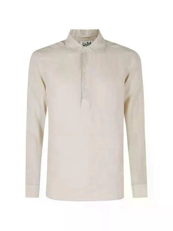 MC2 SAINT BARTH Raphael Long-sleeve Polo Shirt - Neutrals