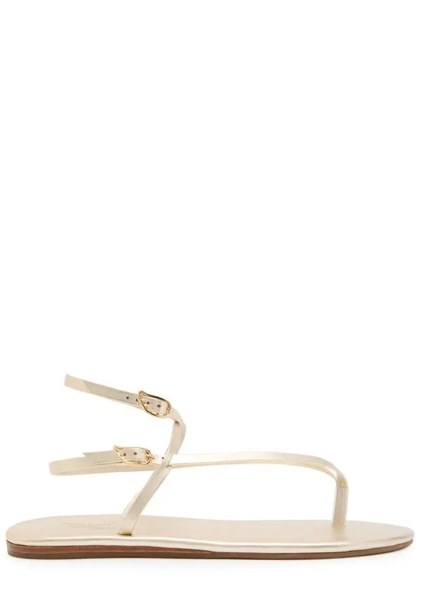 ANCIENT GREEK SANDALS Kallisti Metallic Leather Sandals - Gold