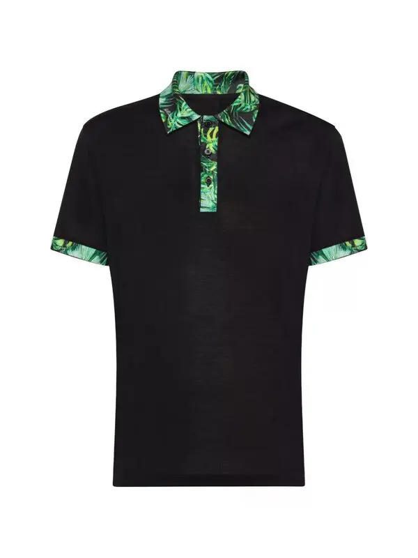 BILLIONAIRE Palm-print Polo Shirt