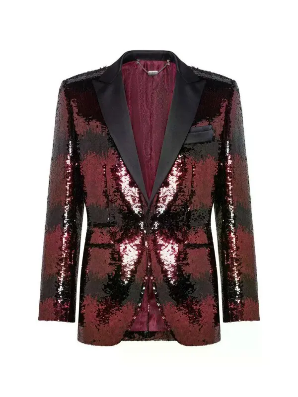BILLIONAIRE Sequined Peak-lapel Blazer