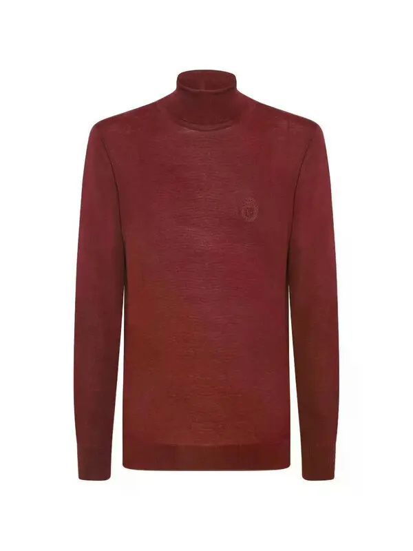 BILLIONAIRE Crest-embroidered Roll-neck Sweater