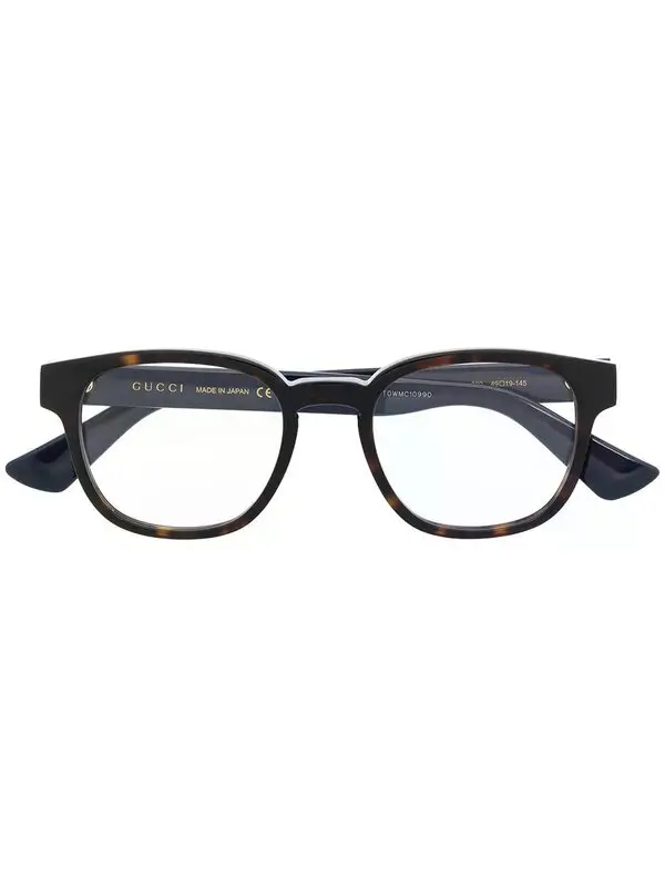 Gucci Tortoiseshell Round-frame Glasses - Brown