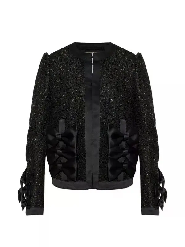 Noir Kei Ninomiya Shimmering Bow Embellished Jacket