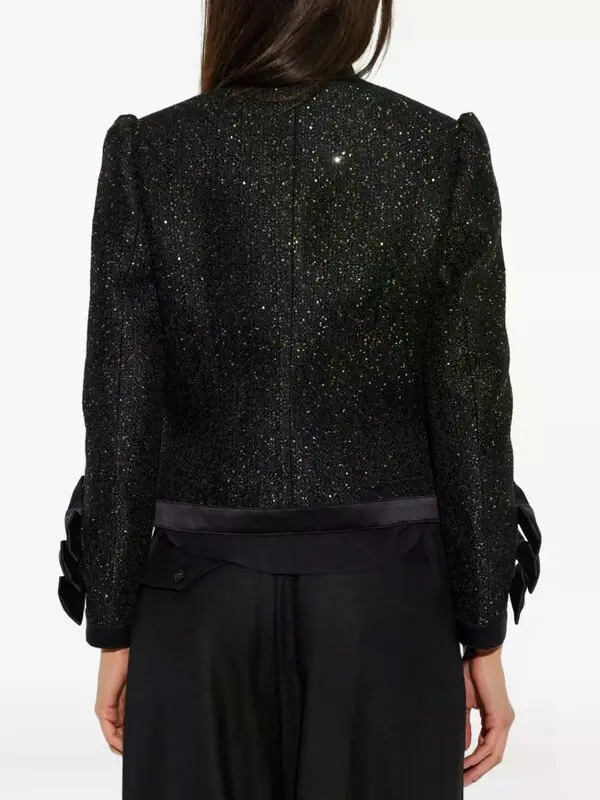 Noir Kei Ninomiya Shimmering Bow Embellished Jacket