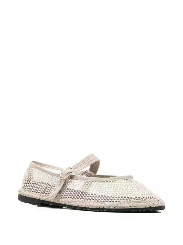 FLABELUS Isabella Mesh Ballet Flats - Neutrals