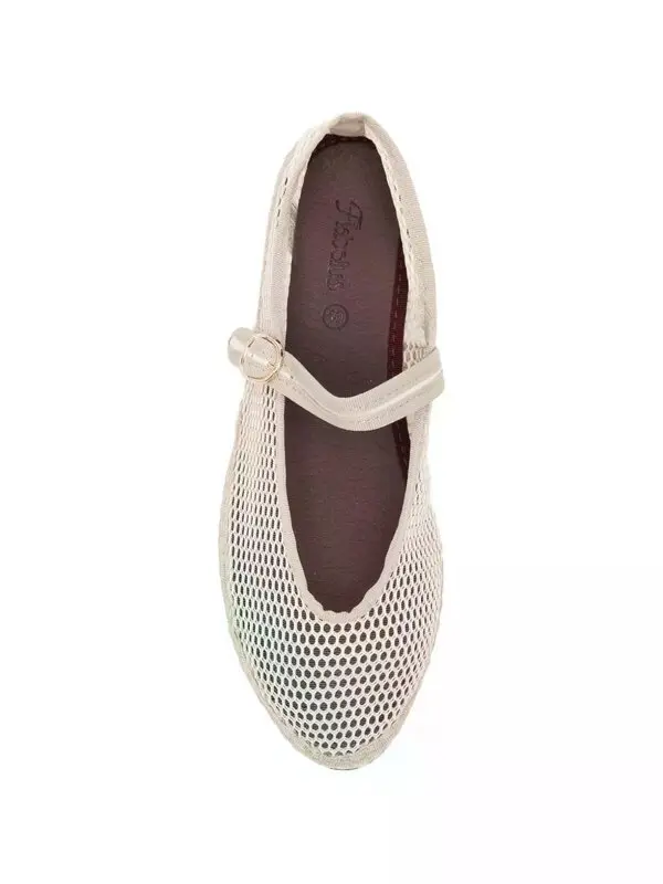 FLABELUS Isabella Mesh Ballet Flats - Neutrals