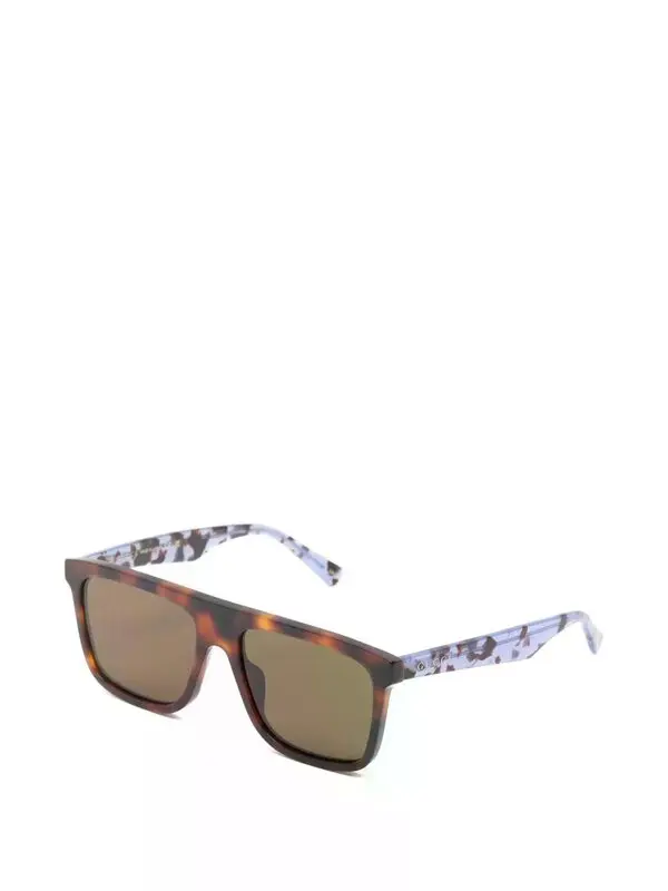 Gucci Tortoiseshell-effect Square-frame Sunglasses - Brown