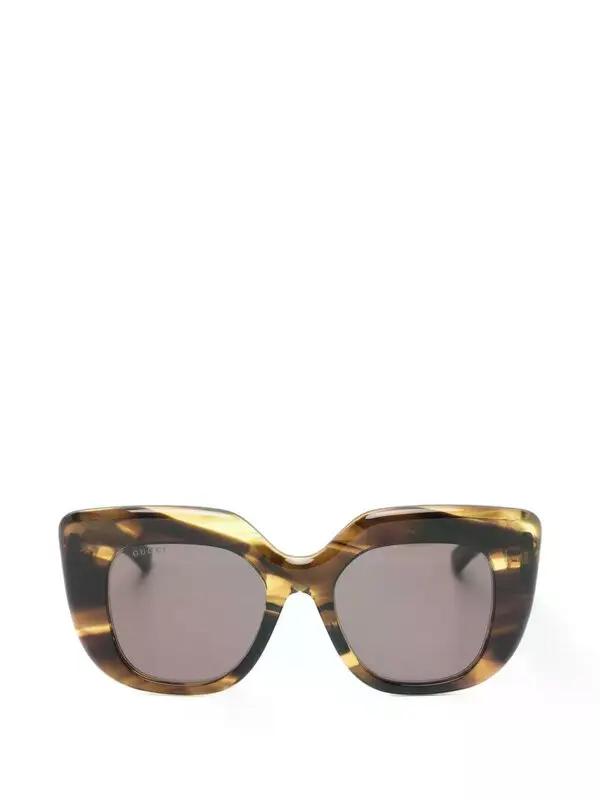 Gucci Cat-eye Frame Sunglasses - Brown