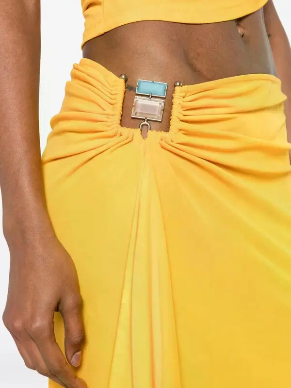 Christopher Esber Bezel Quartz Maxi Skirt