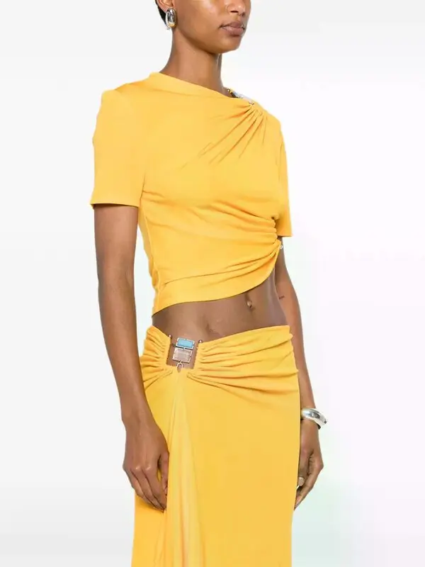 Christopher Esber Ruched T-shirt - Orange