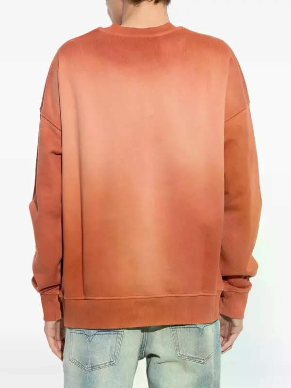 DIESEL® Gradient Effect Logo Embroidered Sweater