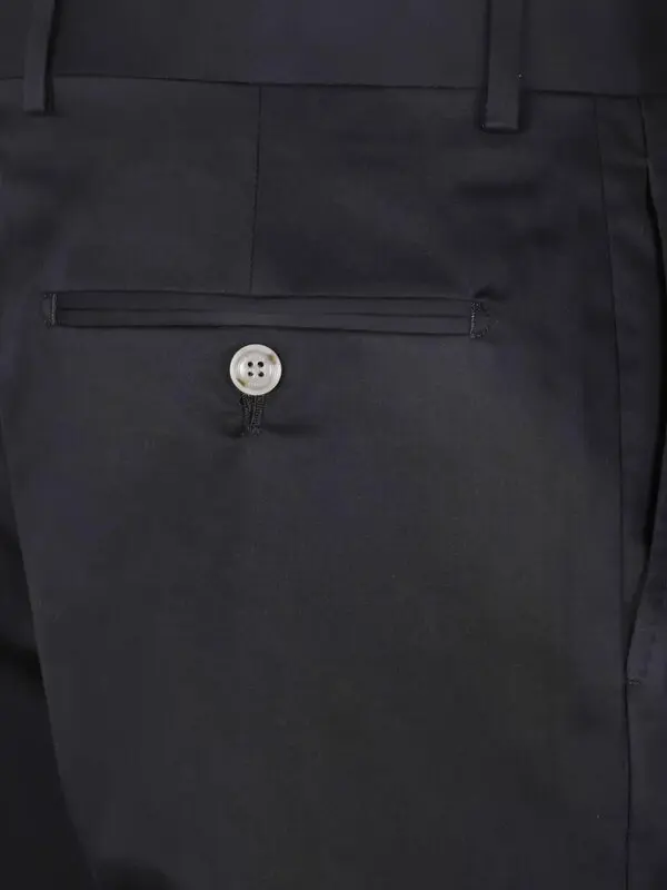 BARBA NAPOLI Pressed-crease Turn-up Trousers