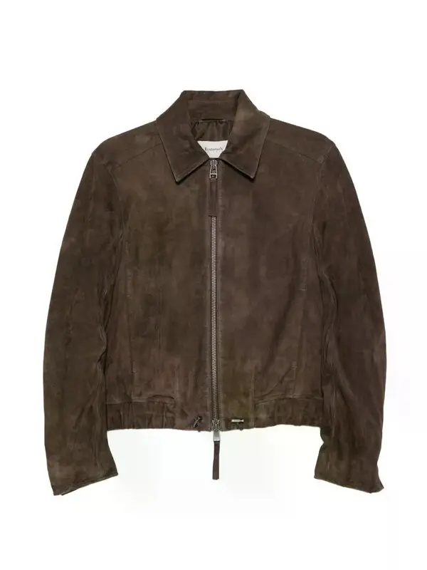 Kristensen Du Nord Goat Suede Zip-up Jacket