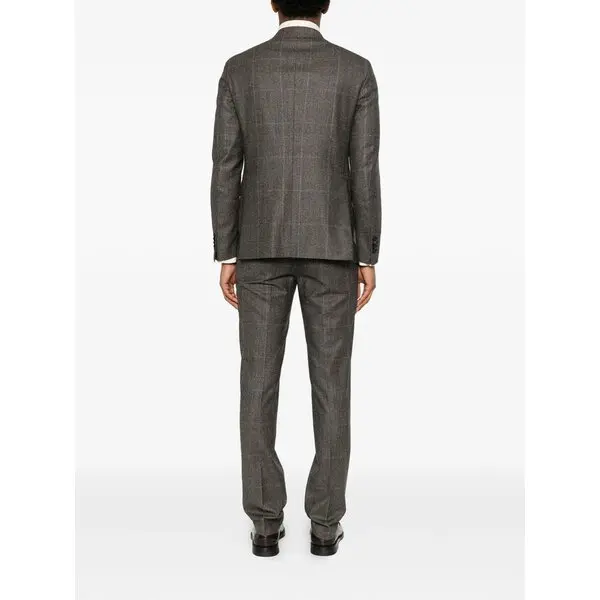 Tagliatore Grey Suits Single Breasted Suits