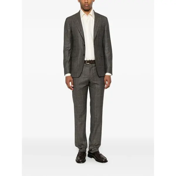 Tagliatore Grey Suits Single Breasted Suits