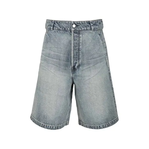 Fear Of God Indigo Denim Shorts With Button Fastening And Tonal Stitching - Blue