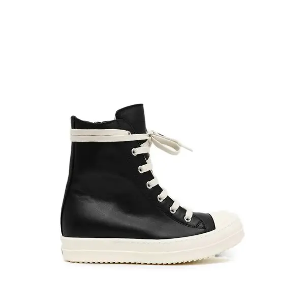 Rick Owens High-top Leather Trainers