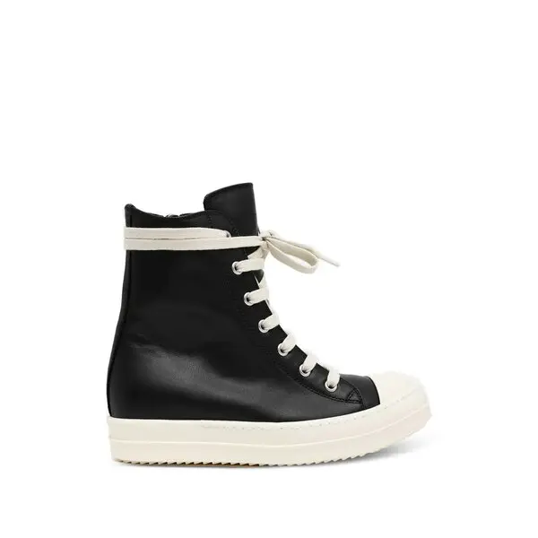 Rick Owens High-top Leather Trainers - Black
