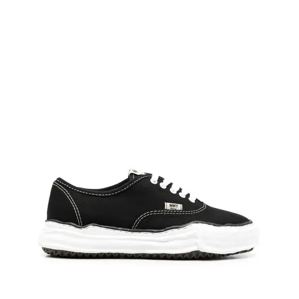 Mihara Yasuhiro Low Top Canvas Trainers - Black
