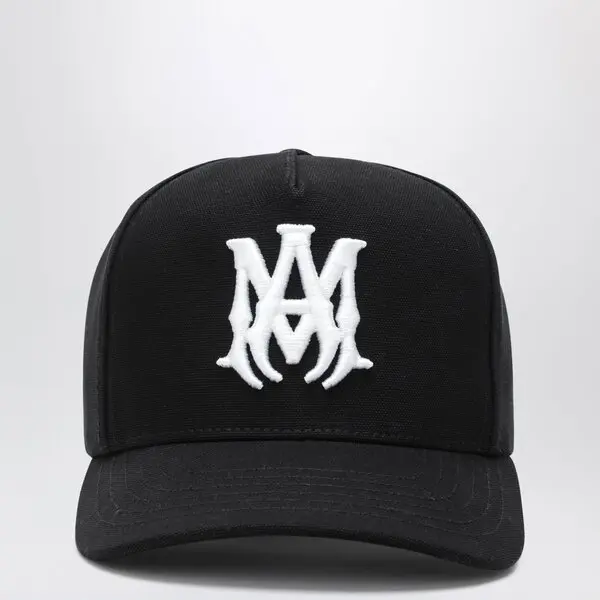 Amiri Baseball Cap With Embroidered Logo - Black