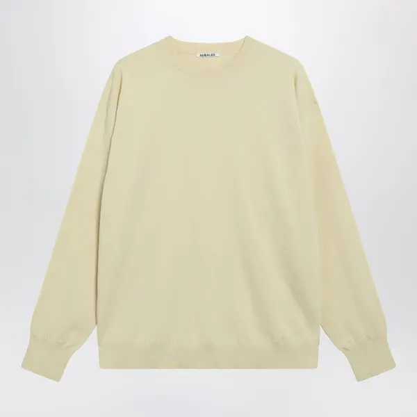 Auralee Cotton Crew Neck Sweater
