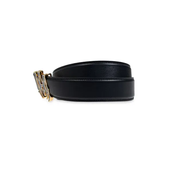Amiri Leather Logo Buckle Belt