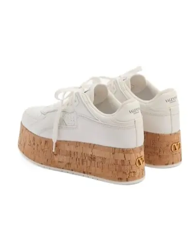 Valentino Garavani Freedots Xl Platform Sneakers - White/natural