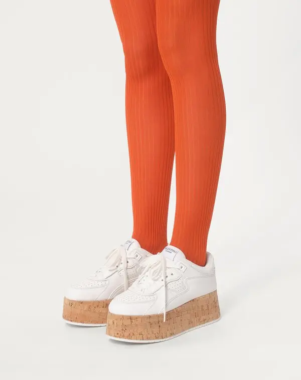 Valentino Garavani Freedots Xl Platform Sneakers - White/natural