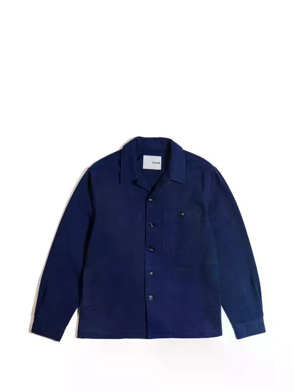 CIARAN X Parallelle Embroidered Logo Cotton Twill Overshirt