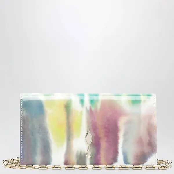 CHRISTIAN LOUBOUTIN Bettina Clutch In Multicoloured Crepe Satin - Multicolor