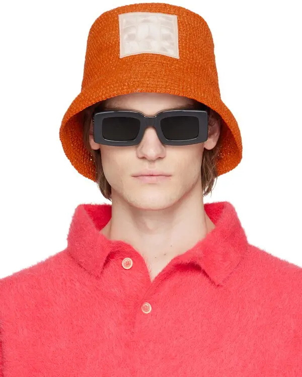 Jacquemus Le Bob Ficiu Bucket Hat - Orange