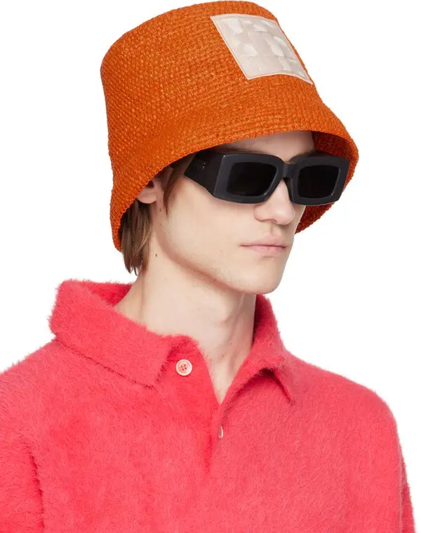 Jacquemus Le Bob Ficiu Bucket Hat - Orange
