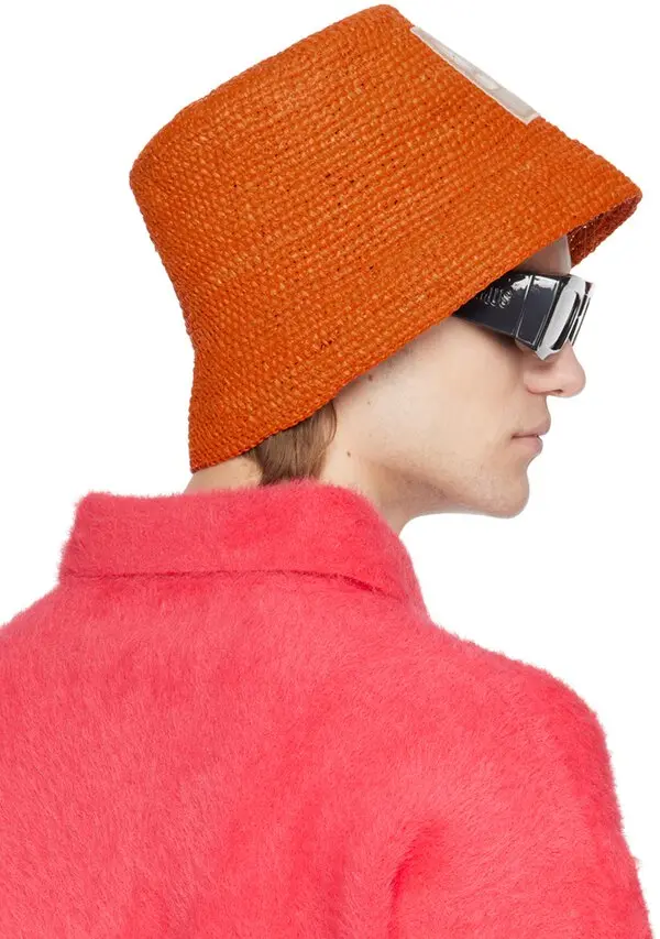Jacquemus Le Bob Ficiu Bucket Hat - Orange