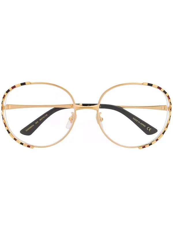 Gucci Round Frame Glasses - Gold