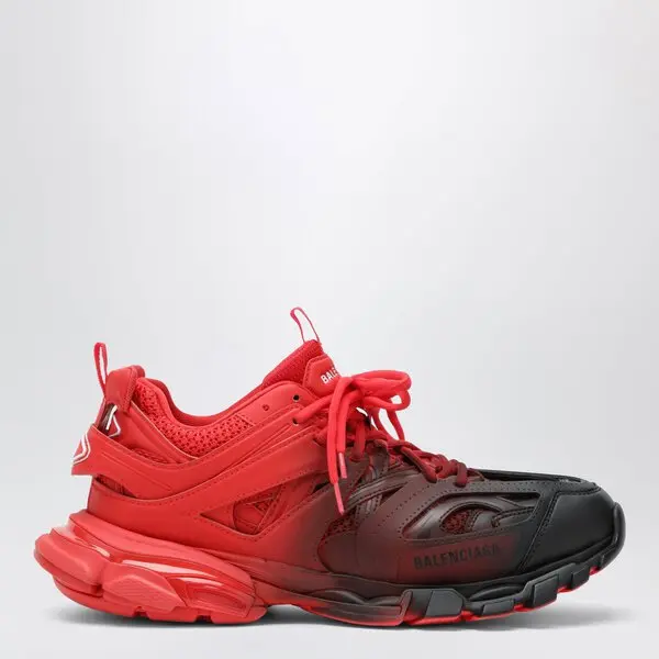 Balenciaga Track Gradient Polyurethane Sneakers - Red