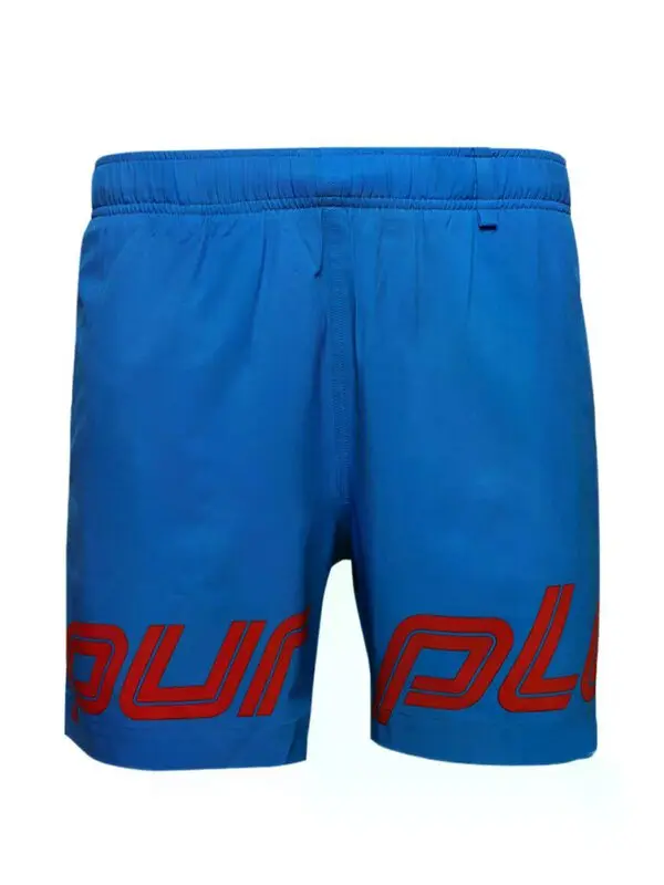 PURPLE BRAND Logo Detail Shorts - Blue