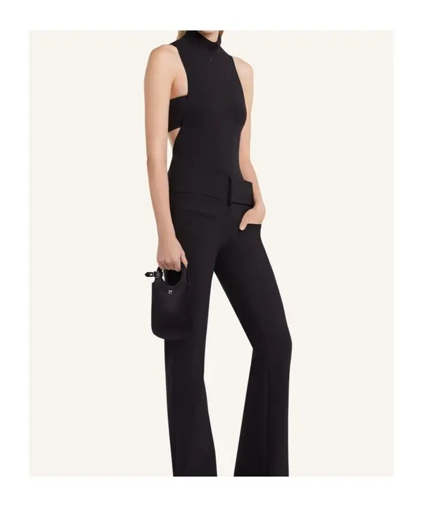 COURREGES Slim Holy Satin Tote Bag