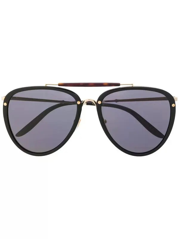 Gucci Pilot Frame Sunglasses - Black