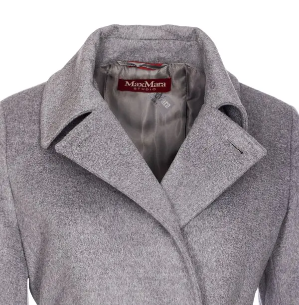 Max Mara Belted Coat - Gray